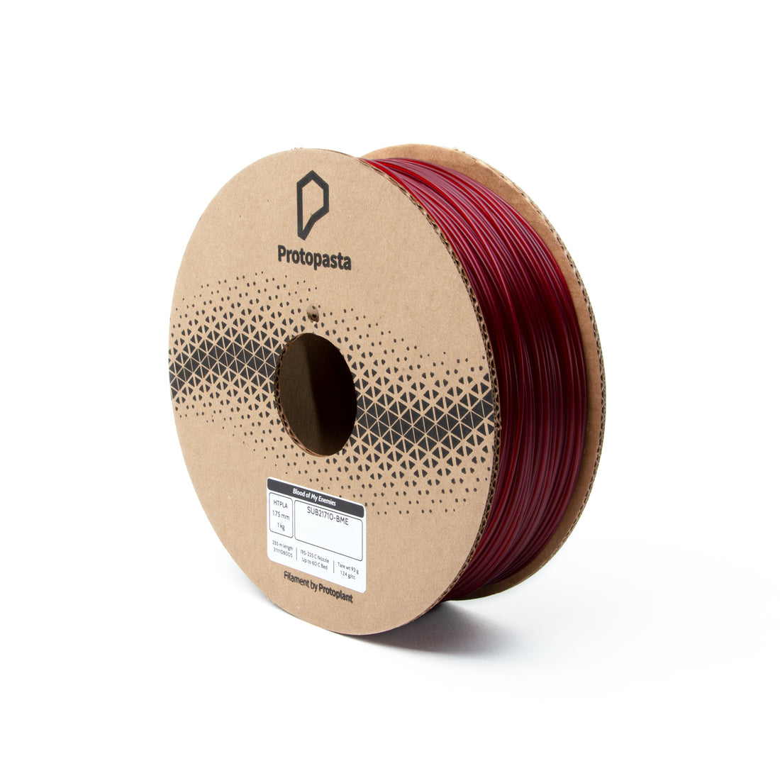 Blood of My Enemies HTPLA | Translucent Red PLA Filament – Protoplant ...